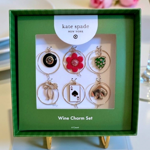 kate spade | Dining | Reserved Kate Spade 6 Piece Wine Charm Set | Poshmark